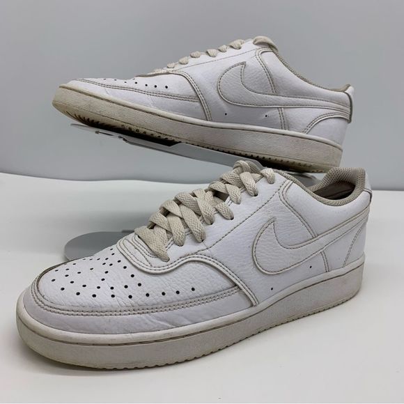 Nike | Shoes | Nike Court Vision Low Womens 85 Triplewhite Sneakers ...
